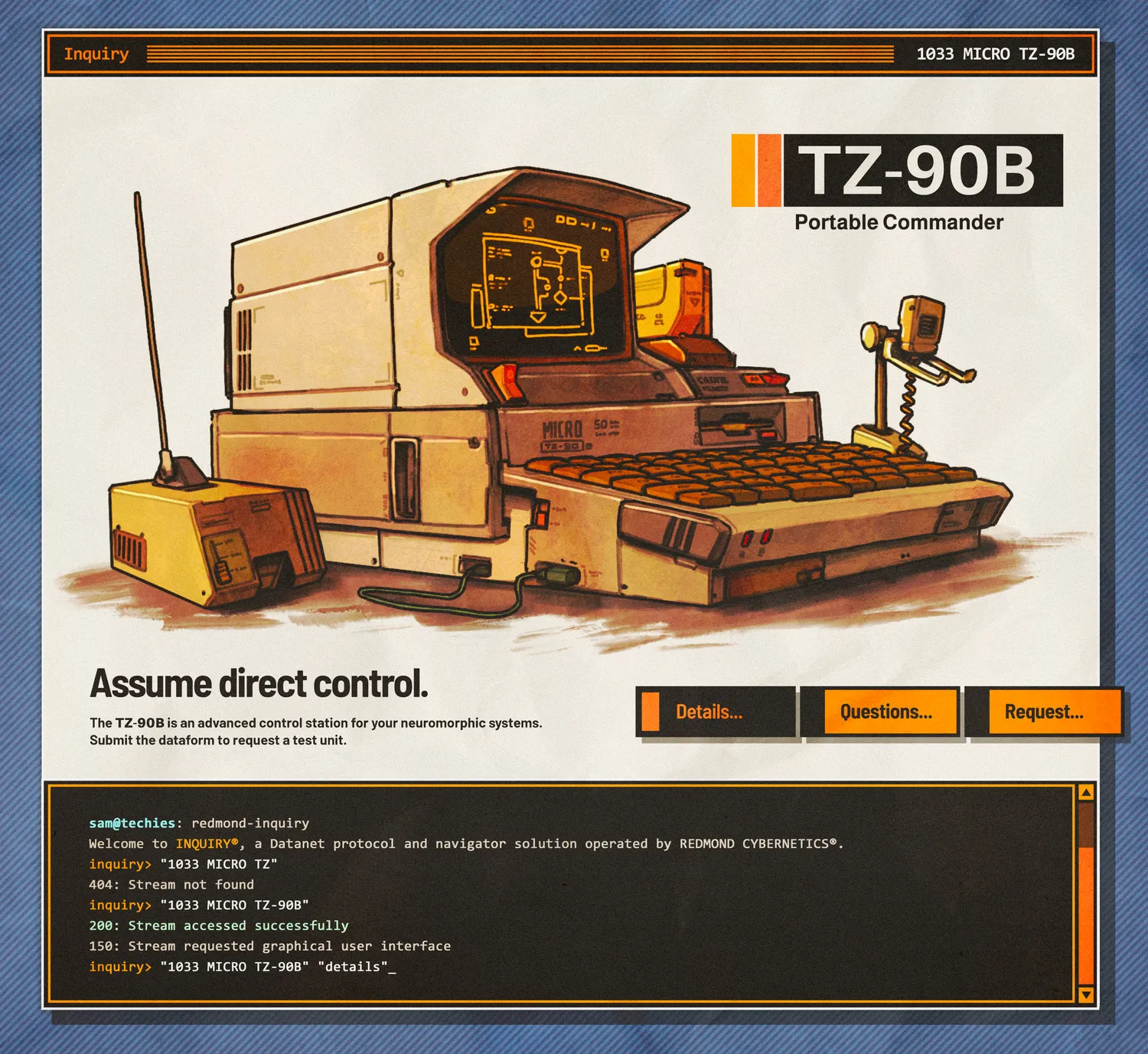TZ-90B Portable Commander - Sunset System